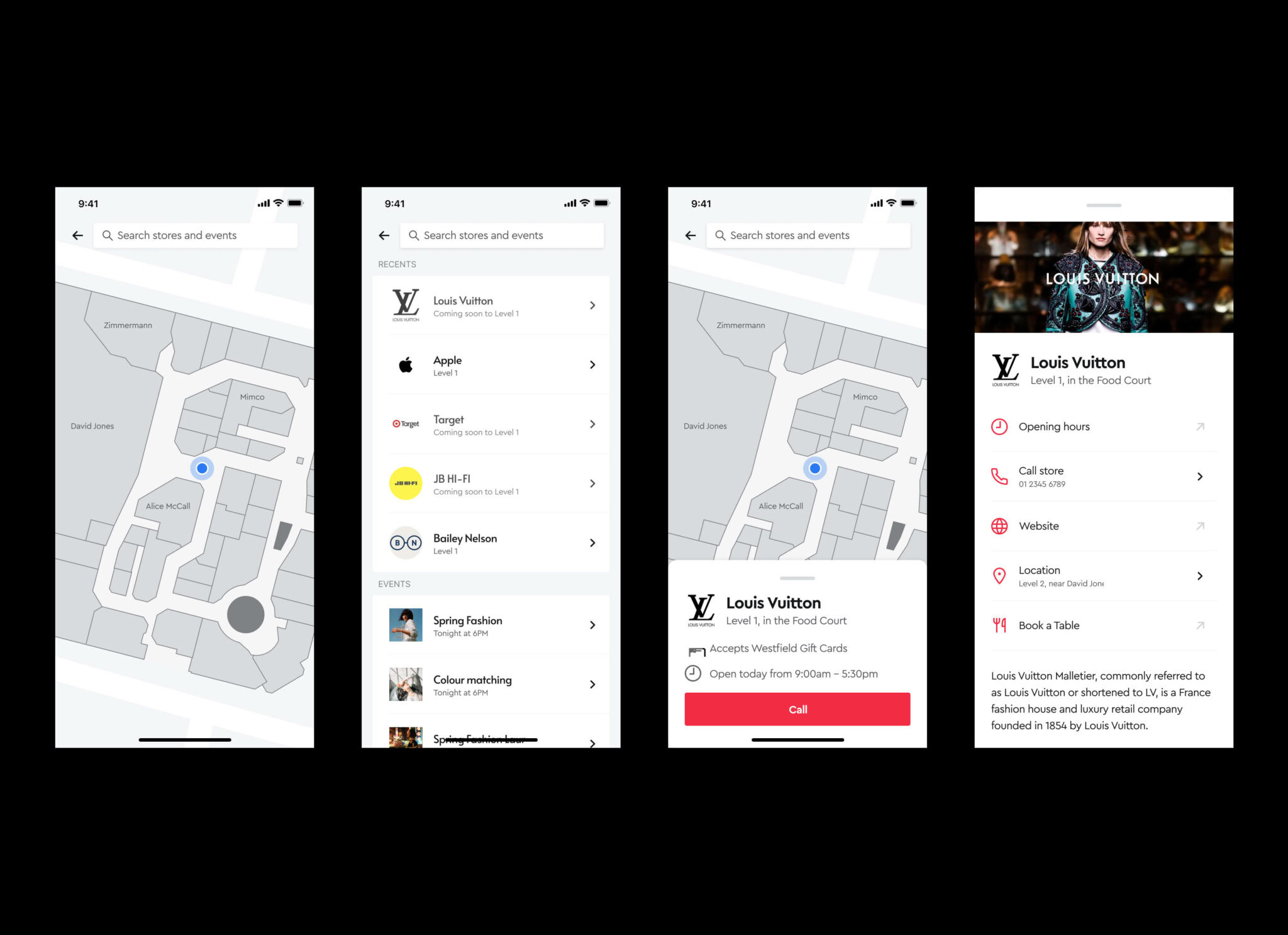 Mobile App UX UI & Motion - Westfield Mobile App | UX Case Study